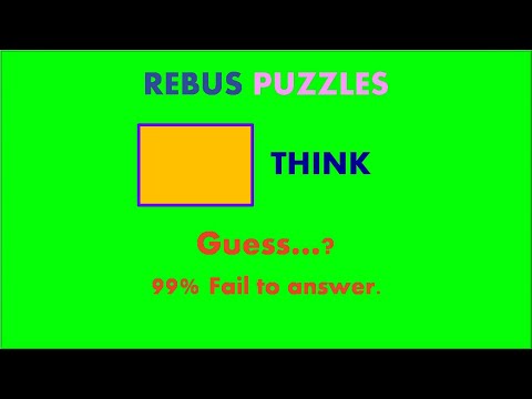 Rebus Riddles | Riddles and Puzzles for adults | 15 REBUS quiz with answers