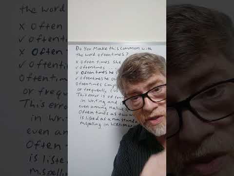 Do You Make This Common Error with the Word Oftentimes? Many Do