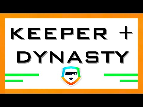 Keeper + Dynasty ESPN Fantasy Tutorial 2024
