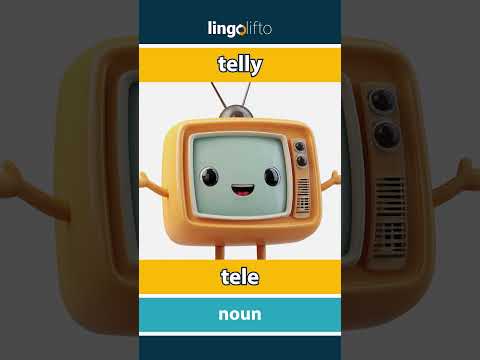🇬🇧🇪🇸 telly - tele : learn English : aprendamos inglés : vocabulary builder