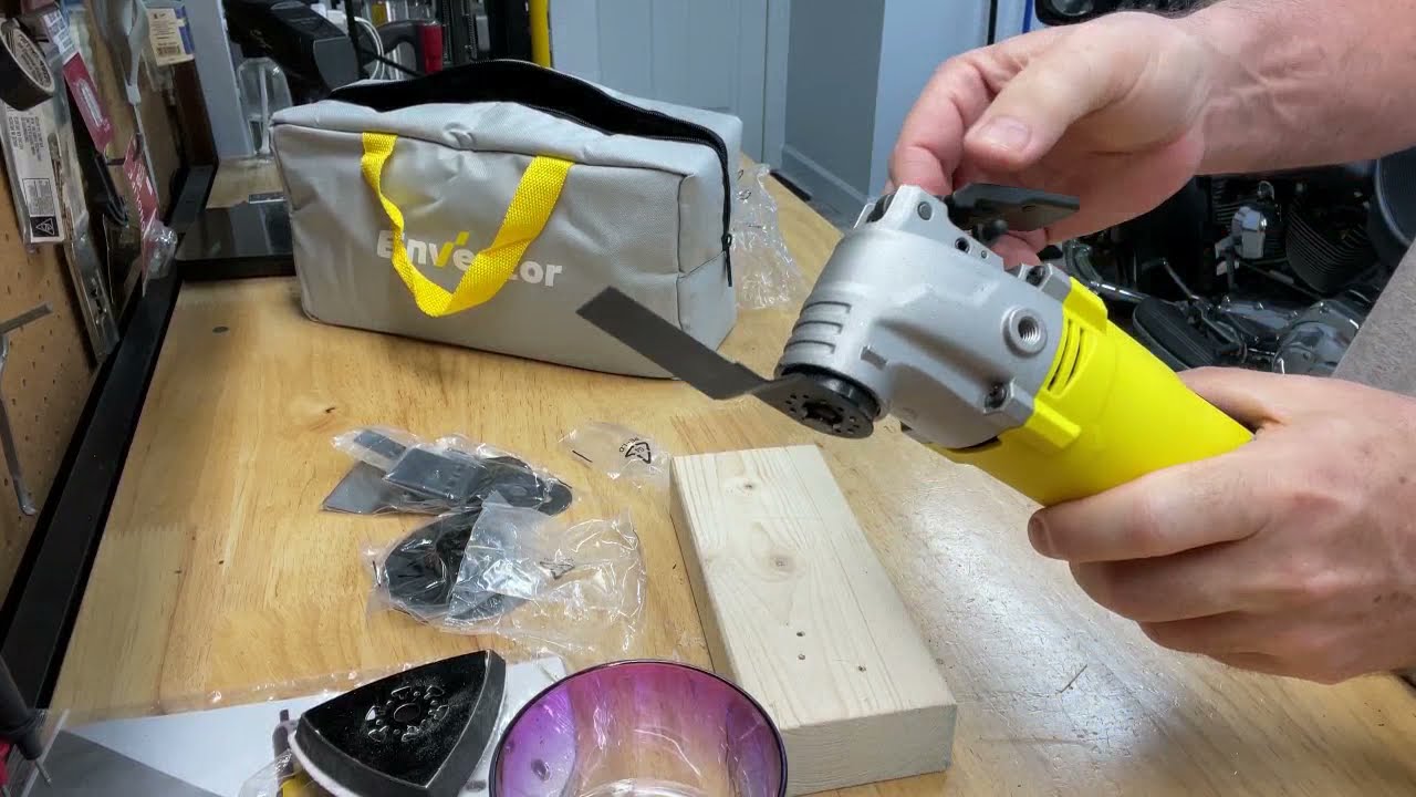 Oscillating Tool, ENVENTOR 6 Variable Speeds & 3° Oscillating Angle Review,  Low vibration, universa