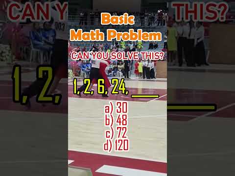 1, 2, 6, 24, ____ a) 30 b) 48 c) 72 d) 120 #mathskills #MATH #MathTutor #shorts #viralvideochallenge