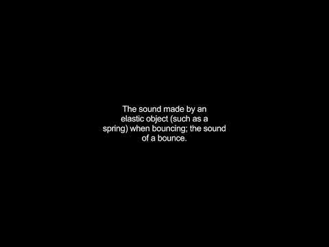 boing video Dictionary meaning and pronunciation