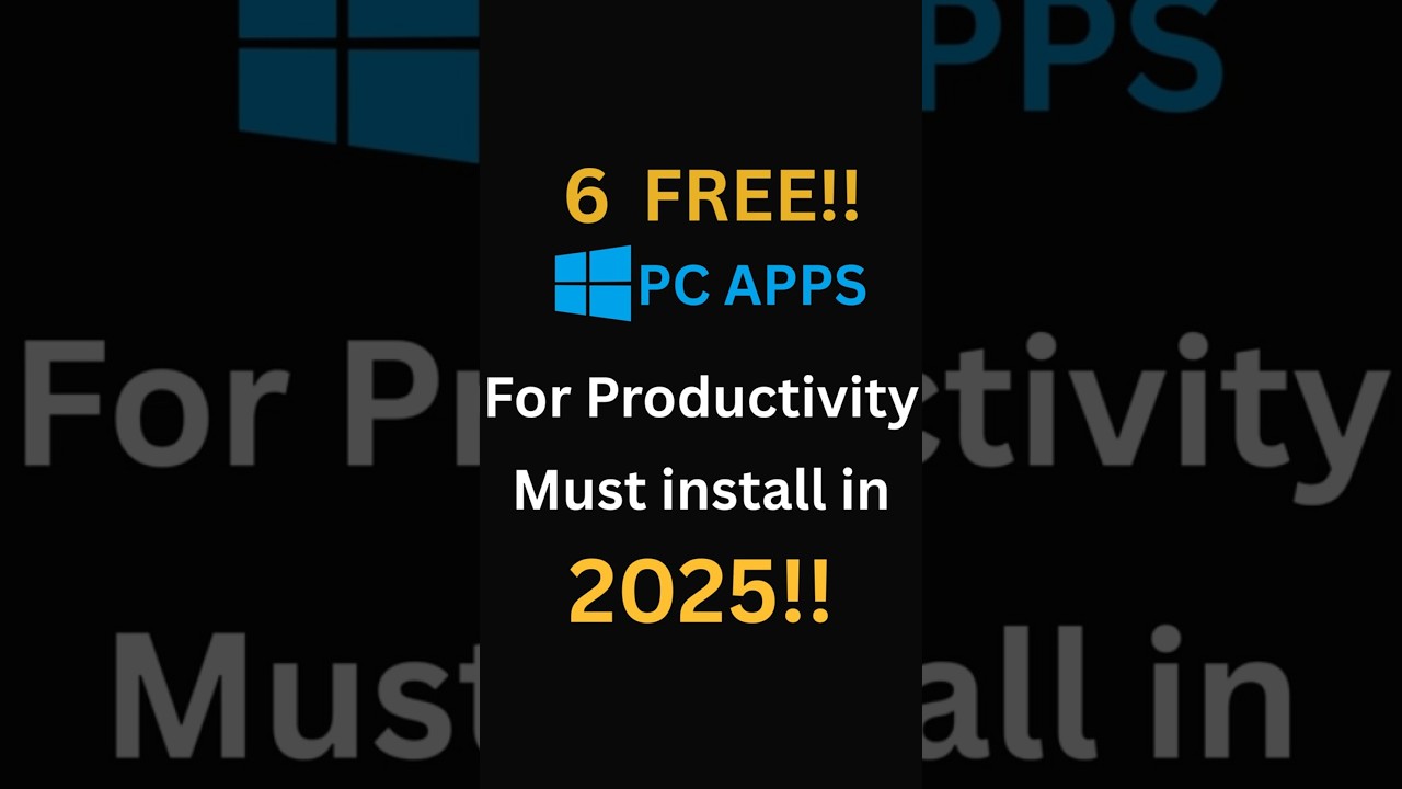 Your Windows PC Has SECRET Apps?! 🤫 | 6 FREE PC Apps on Microsoft Store You MUST Install in 2025!