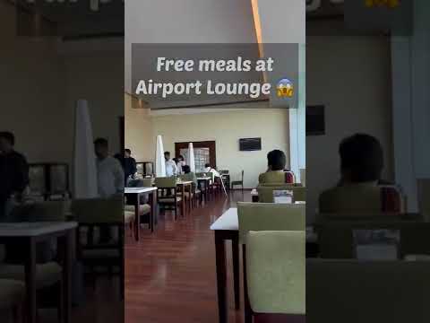 Free food at airport lounge