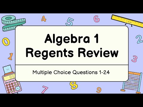 January 2025 Algebra 1 Regents Review | Learning with Haneen