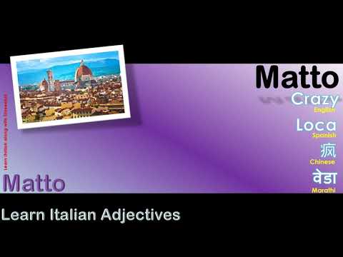 Matto - How to Pronounce Matto in Italian with English meaning as Crazy?