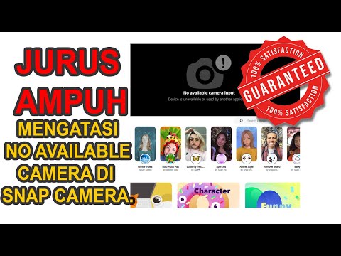 Cara mengatasi no available camera input di snap camera