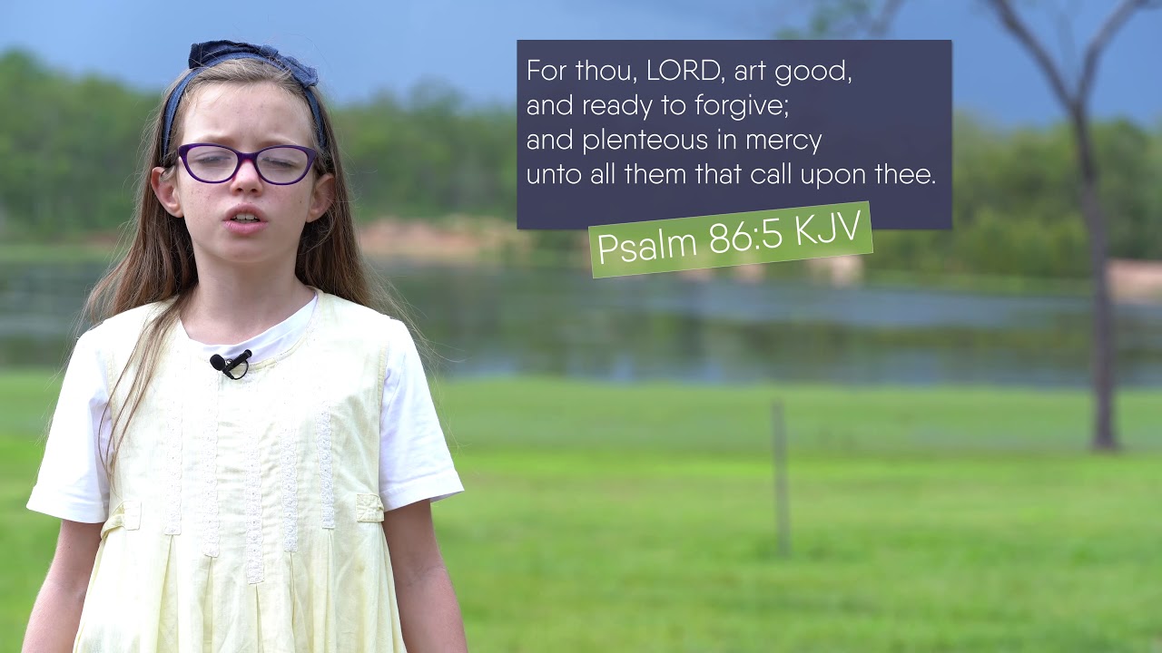 How to sing Psalm 86:5 KJV - For thou Lord art good and ready to forgive - Musical Memory Verse