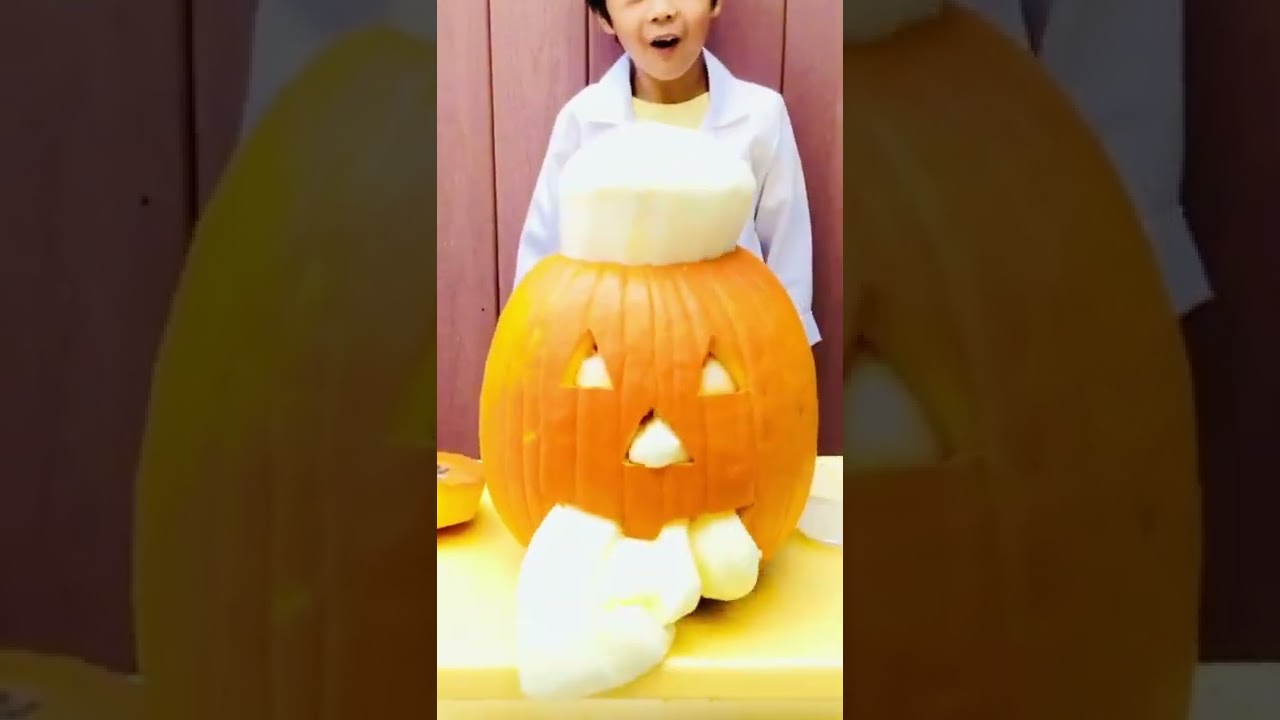 Pumpkin Elephant Toothpaste Science Experiment: