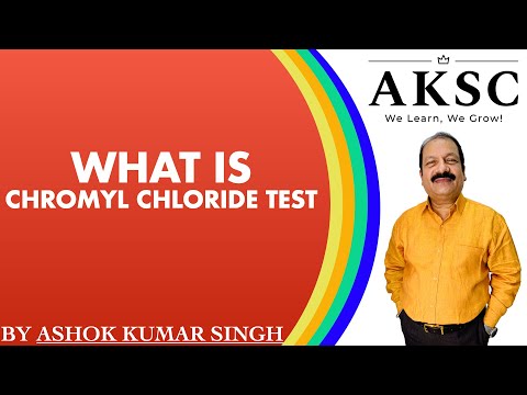 What is Chromyl Chloride Test? Video Lecture - JEE