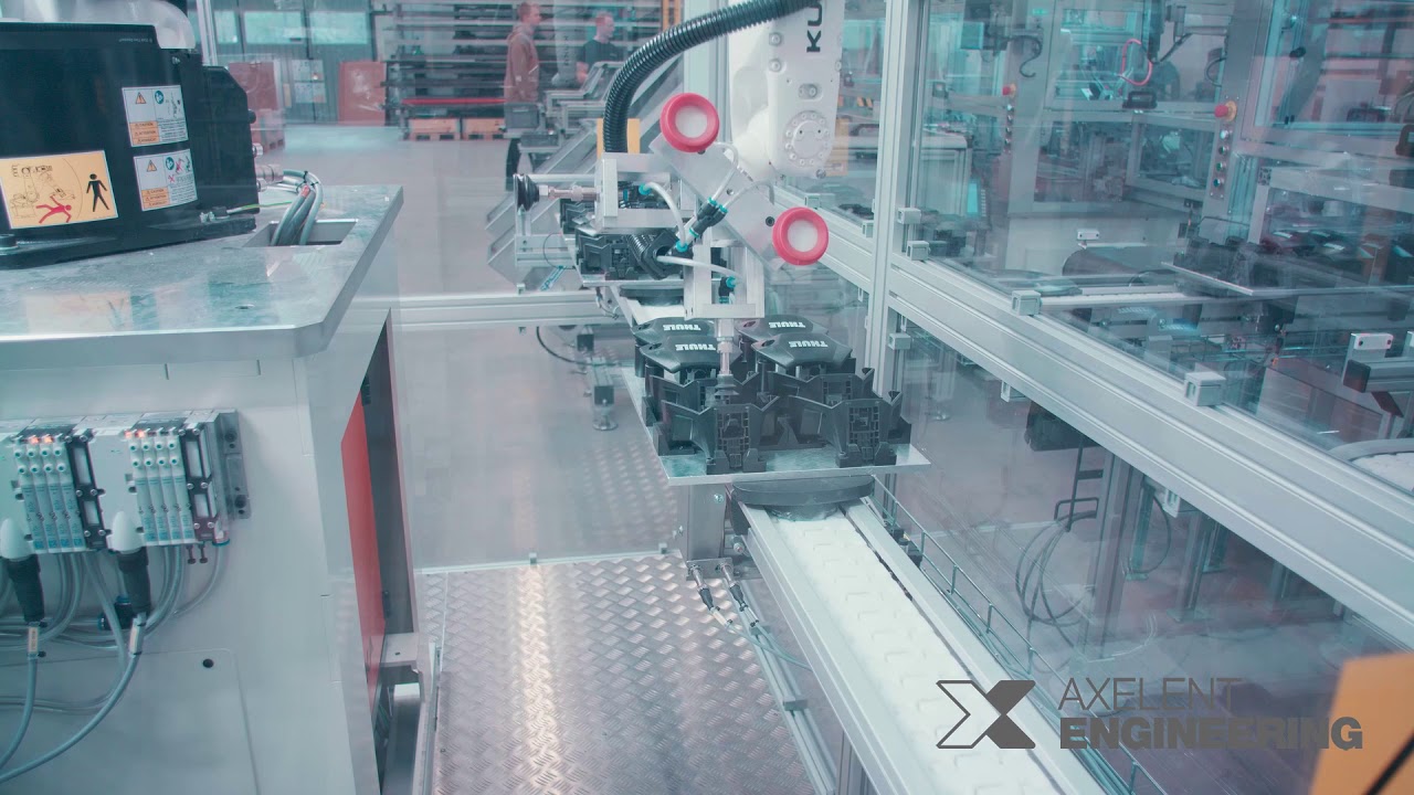 Axelent machine protection around the assembly line to Thule