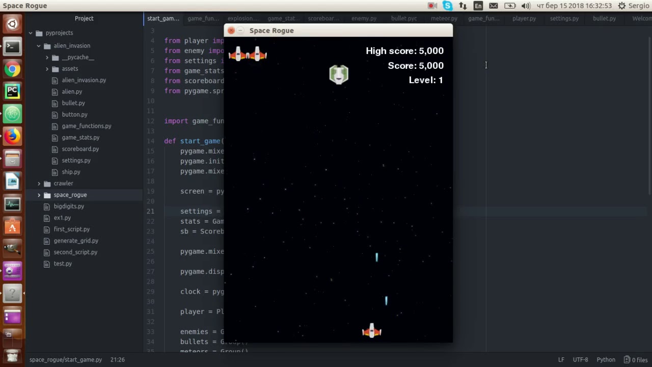 My first game using  Python and Pygame
