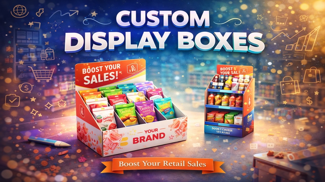 Custom Display Boxes – Eye-Catching Retail Display Packaging for Your Brand | Apexio Packaging
