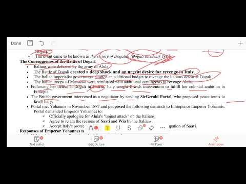 History unit 6/Italian colonialism in the horn of africa //part-5