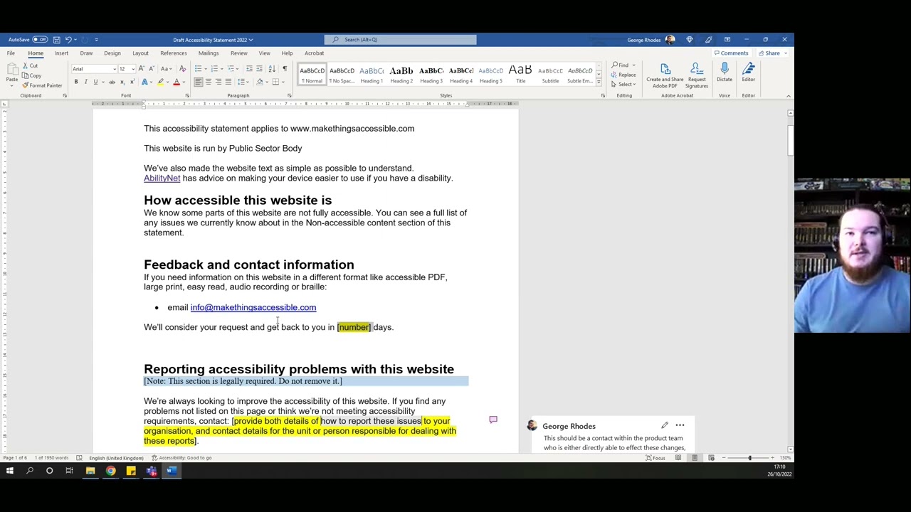 How to write an accessibility statement