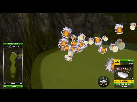 Golden Tee Great Shot on Monte Zeballos!