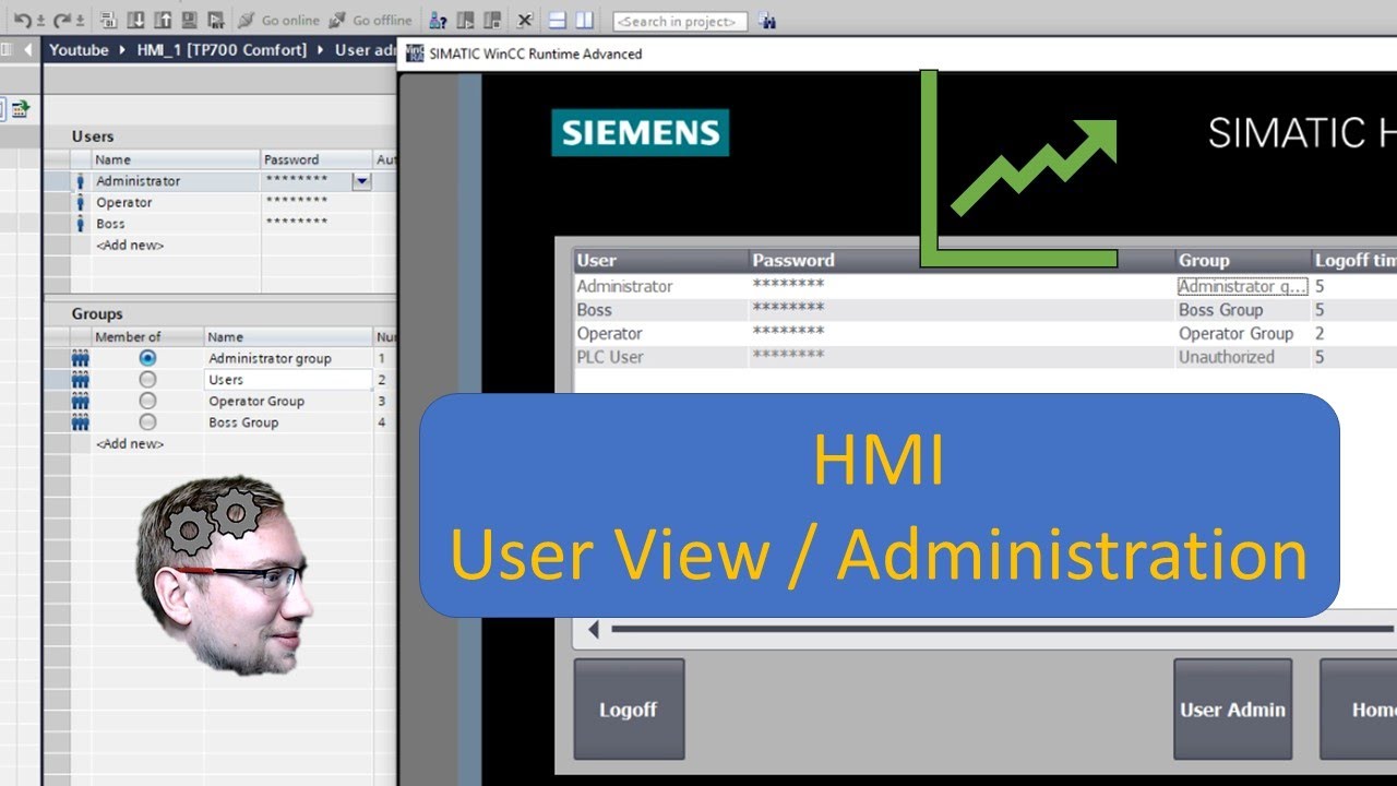 TIA Portal: HMI User View / User Administration