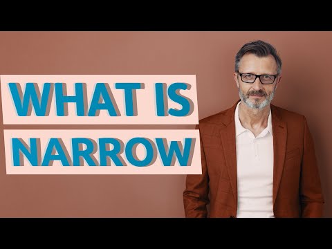 Narrow | Meaning of narrow