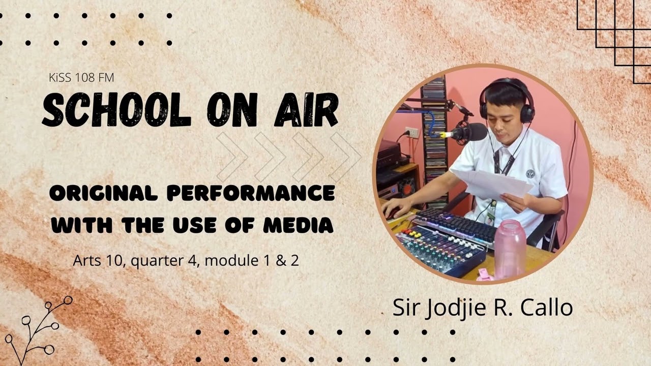 ORIGINAL PERFORMANCE WITH THE USE OF MEDIA