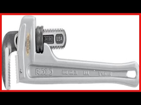 RIDGID 31100 Model 818 Aluminum Straight Pipe Wrench, 18-inch Plumbing Wrench