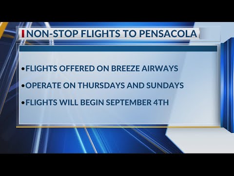 XNA adds nonstop service to Pensacola, Florida