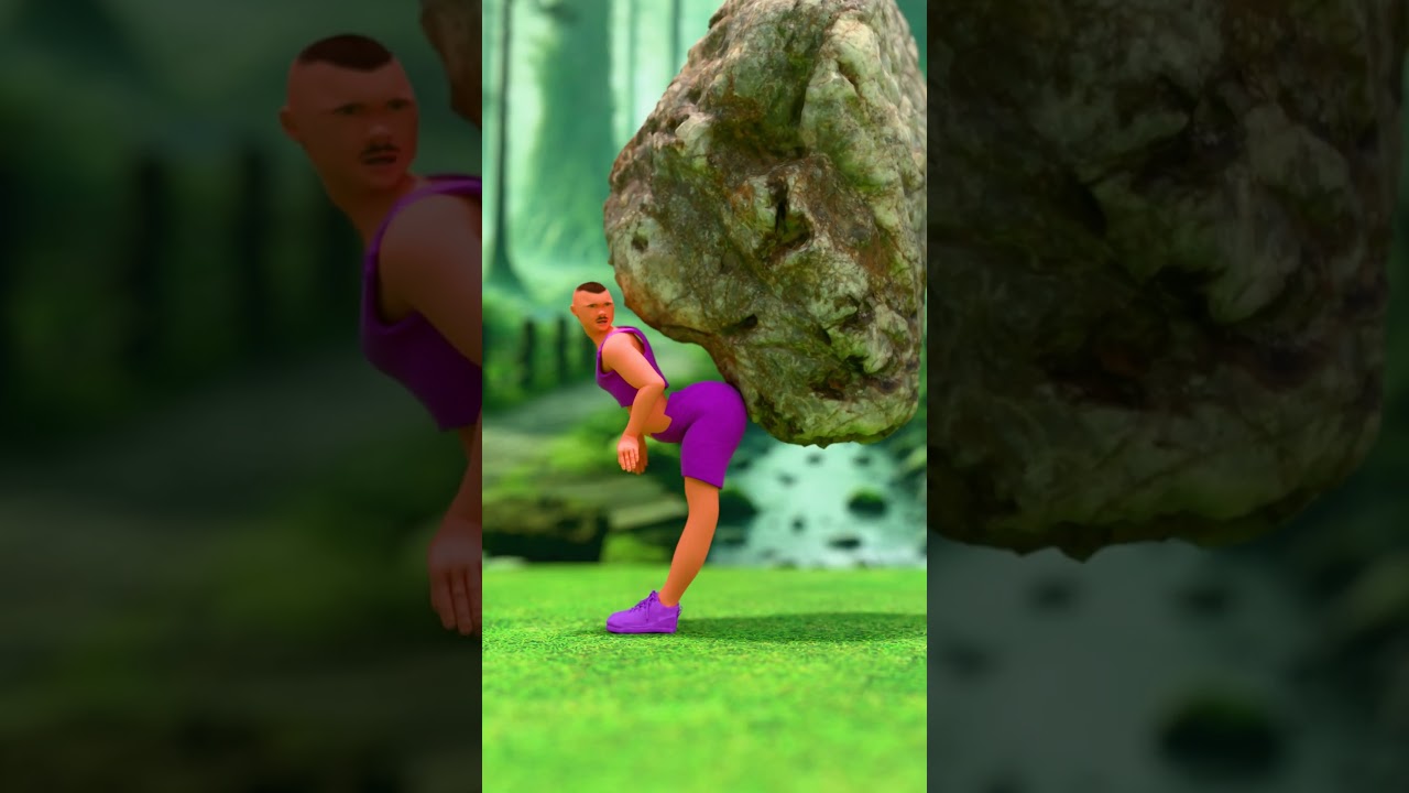 Fake Rock #animation #funny #comedy #lucu #memes  #shorts