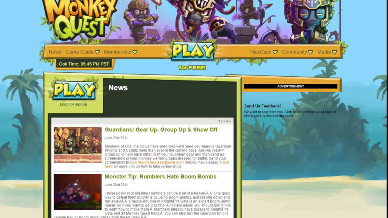 Monkey Quest: Home Page Walkthrough!.. 2017?