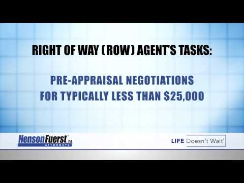 What is a ROW Agent | HensonFuerst | Land Condemnation Attorneys