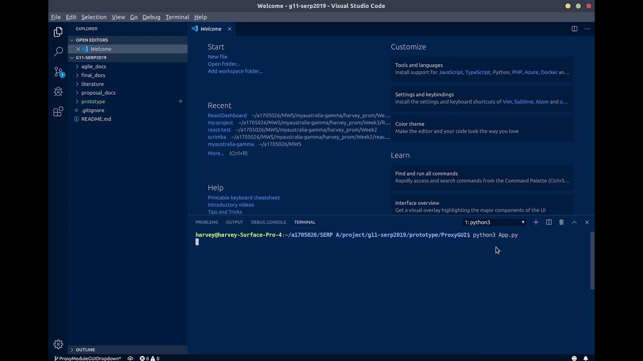 Issue #75   GUI dropdown menu for selecting proxymodules