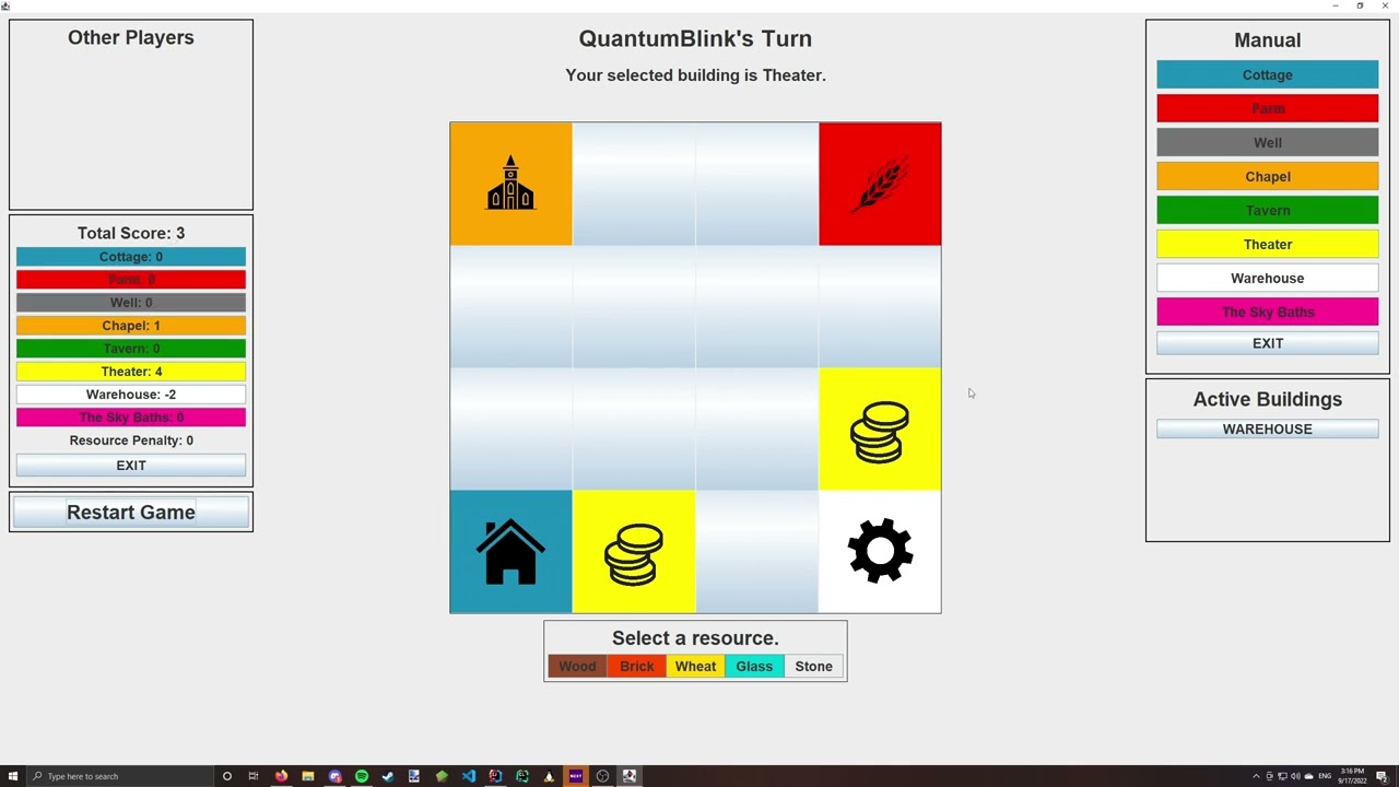 TownBuilder - Custom Game Written in Java