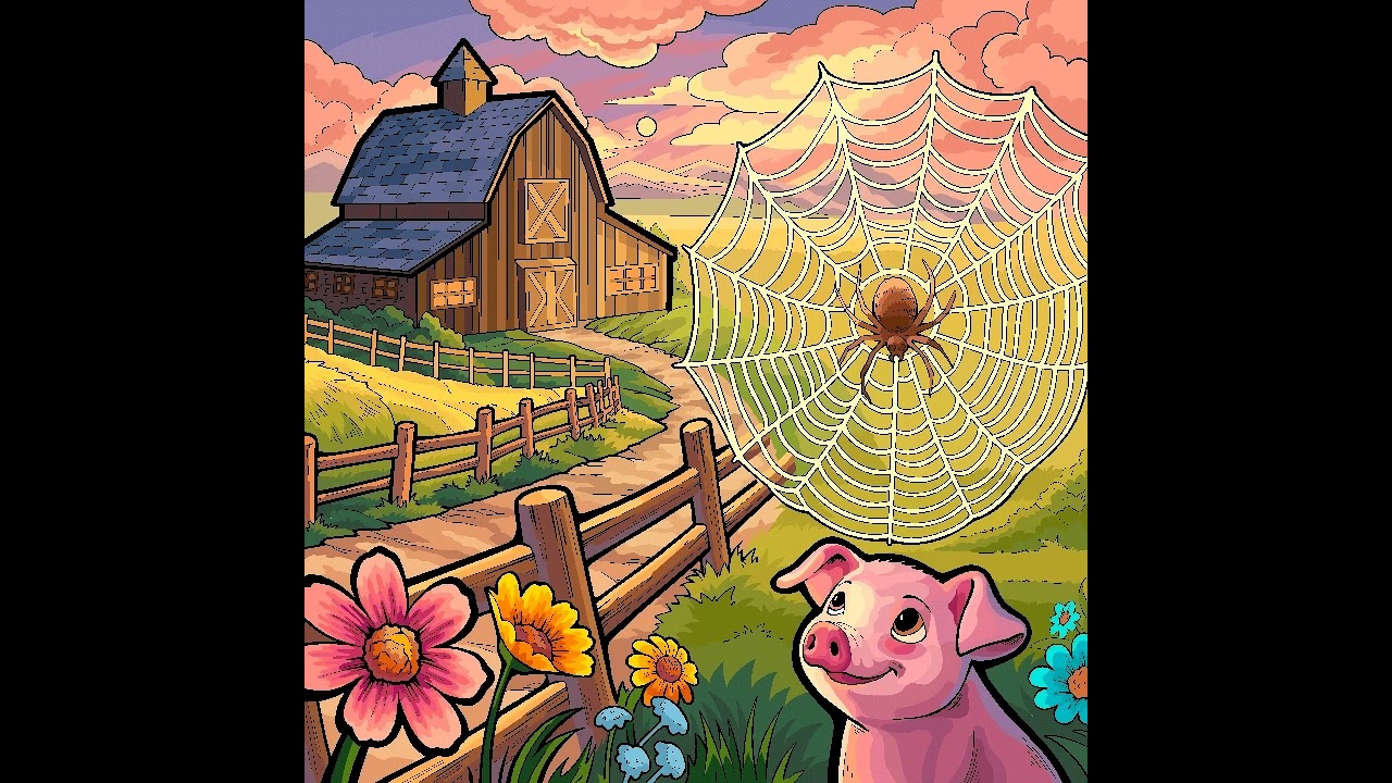Coloring page of charlotte's web
