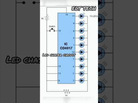 10 led chaser circuit diagram beautiful effect