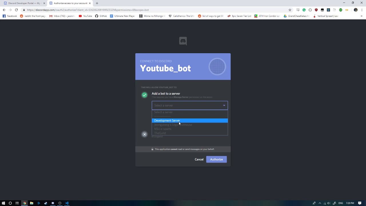 Create Discord Bot and Host to Heroku