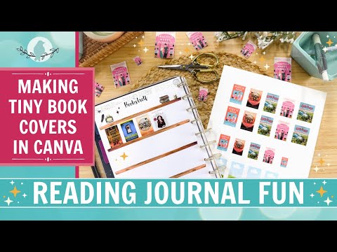 How I Make Book Cover Images in Canva for My Reading Journal | It’s Easy! | Tutorial
