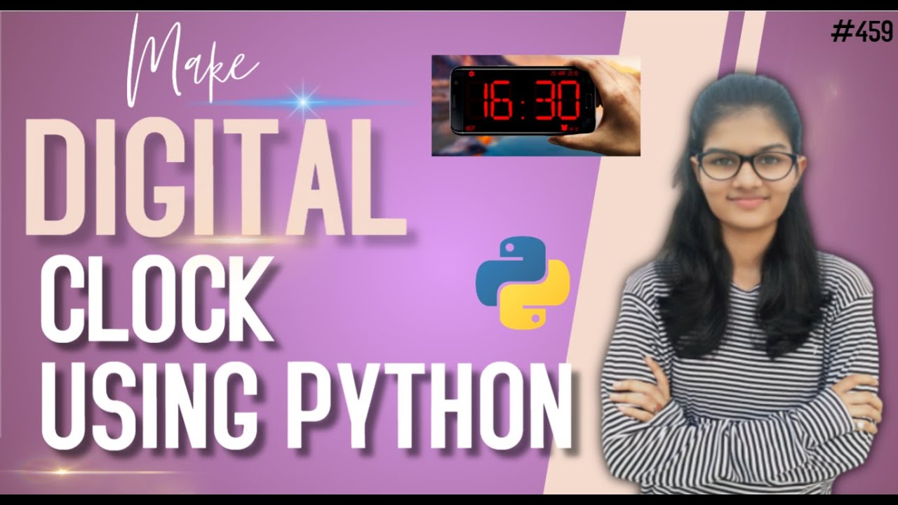 Make a digital clock using python |  python project for beginners | python project tutorial