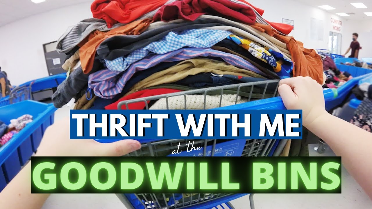 Come THRIFT WITH ME at the GOODWILL BINS | How I Find Items to Resell at the Goodwill Outlet