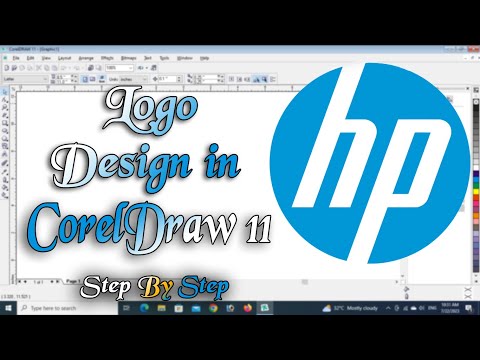 How to Make Hp logo design in coreldraw 11 ? | Coreldraw Tutorial | Coreldraw मे Logo बनाना सीखे ?