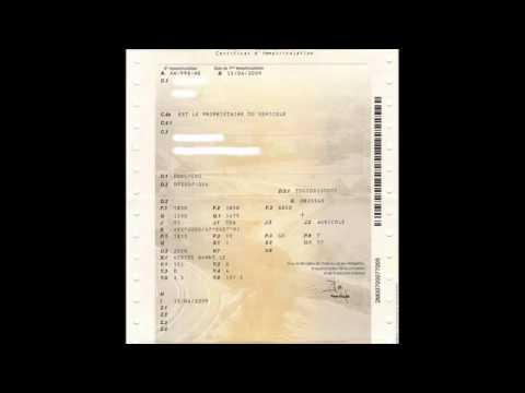 Comment lire une carte grise YouTube 360p