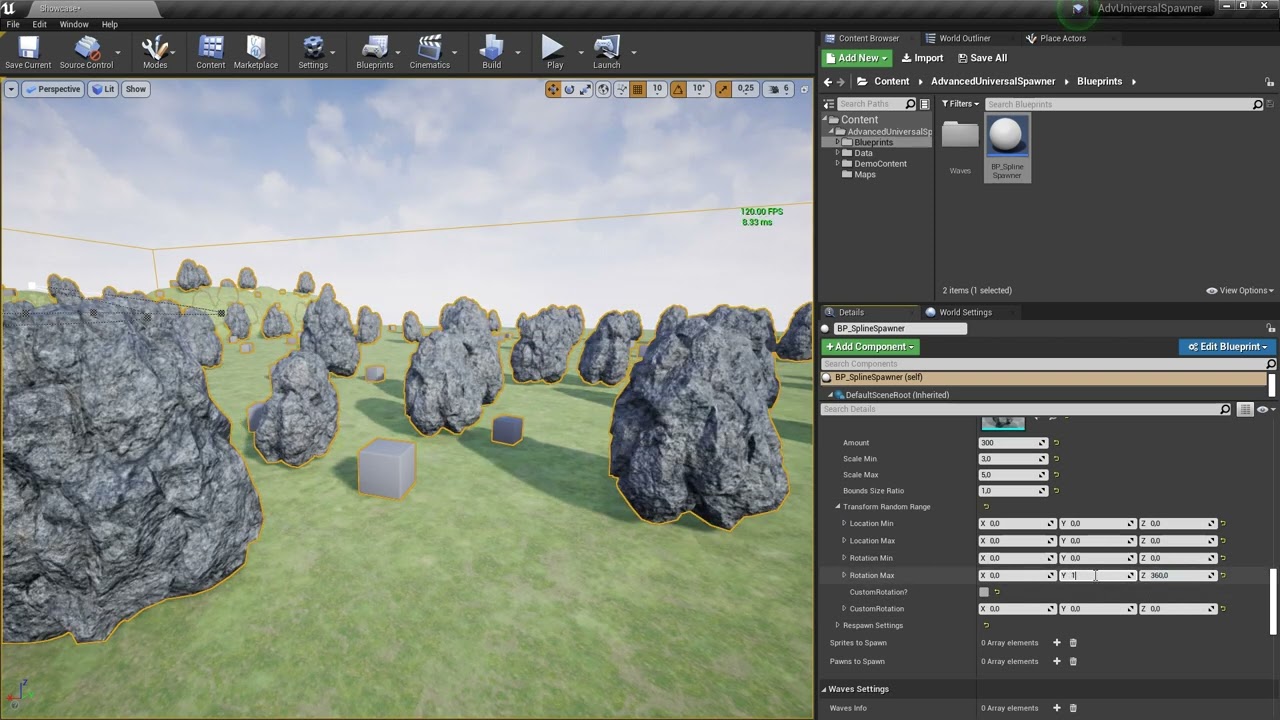 Advanced Universal Spawner Spawn Example