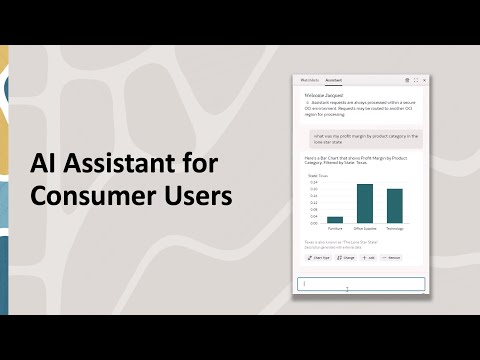 AI Assistant for Consumer Users in Oracle Analytics
