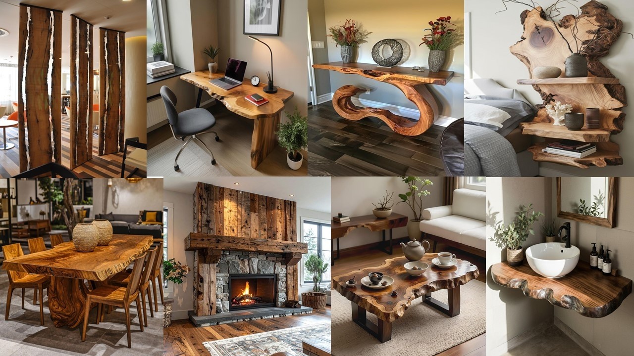 Rustic Elegance Reimagined: Stunning Live Edge Wood Décor Ideas That Transform Any Space!