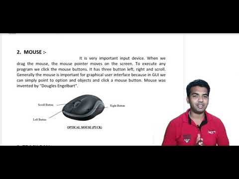 Input devices in hindi, mouse and trackball in hindi, computer fundamental