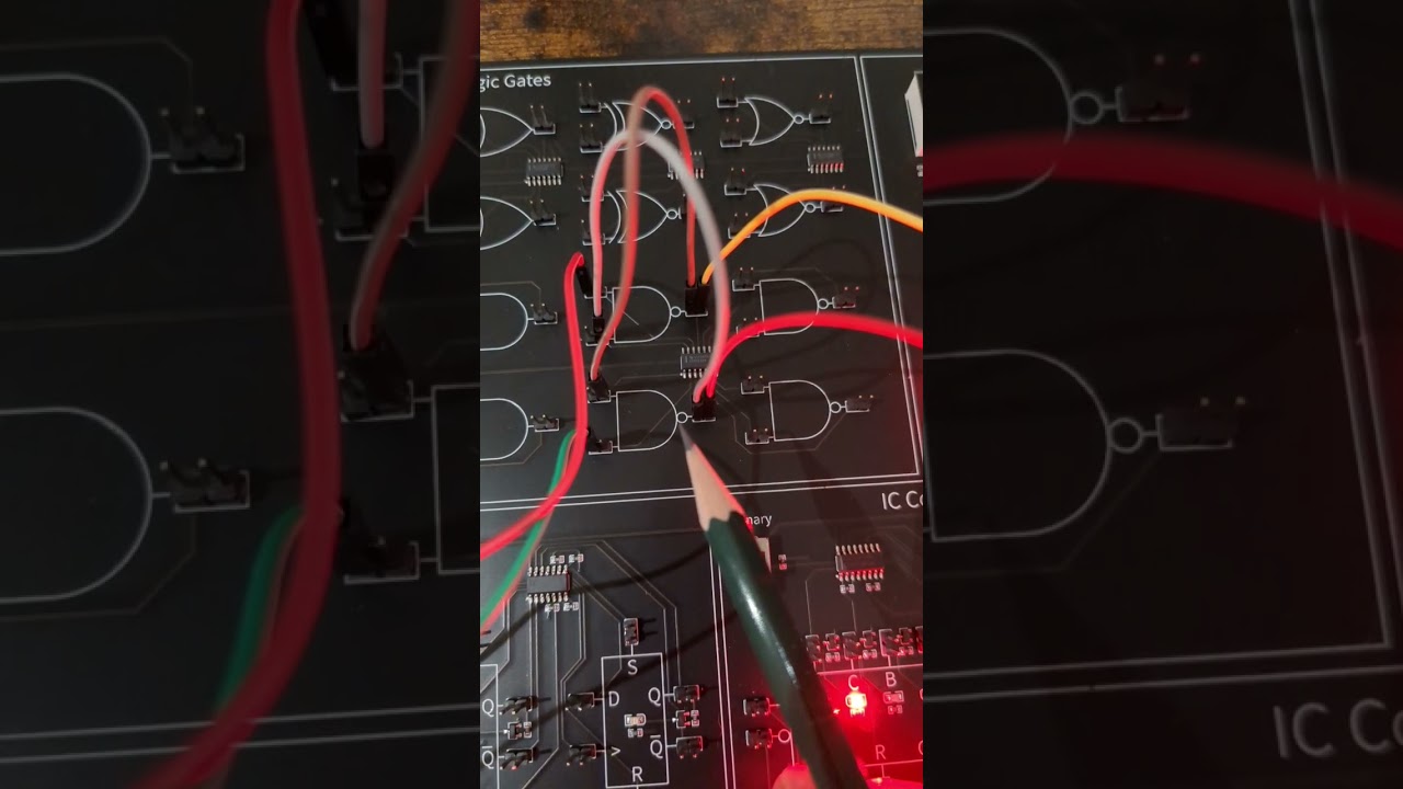 NAND S-R Latch with the Logic Professor #computerscience #logic #logicgates #electronics