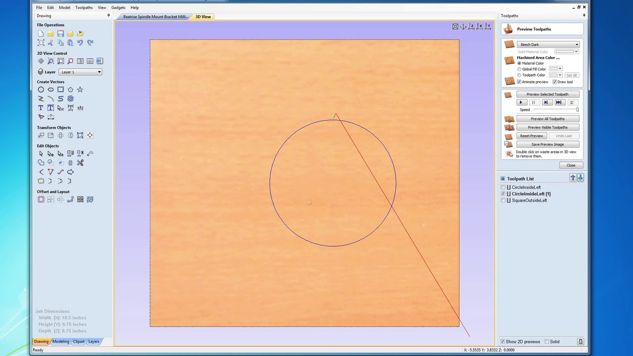V Carve Pro Machining Tip 01 - Negative Value for Machining Allowance