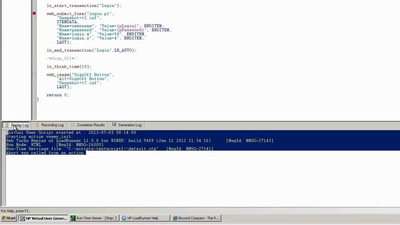 HP LoadRunner Tutorials - VUGEN: General Concepts