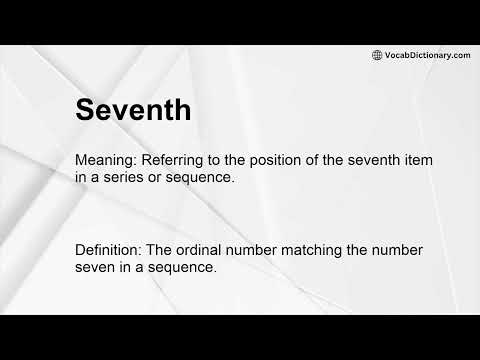 Seventh Meaning