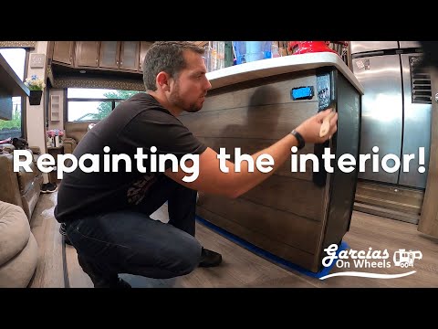 Repainting the interior of our 5th wheel Part 1! | RV Renovation VLOG | Garcias on Wheels