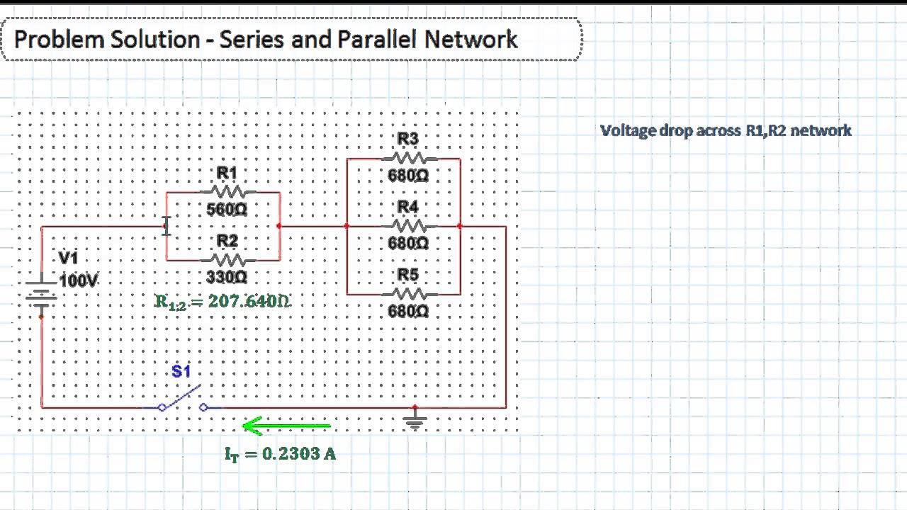 Series Parallel Circuit - Sample problem solution