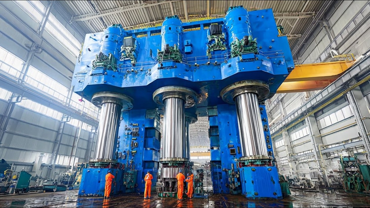 How Giant Hydraulic Forging Machine Is Made. Industrial Manufacturing & Heavy Machinery Documentary